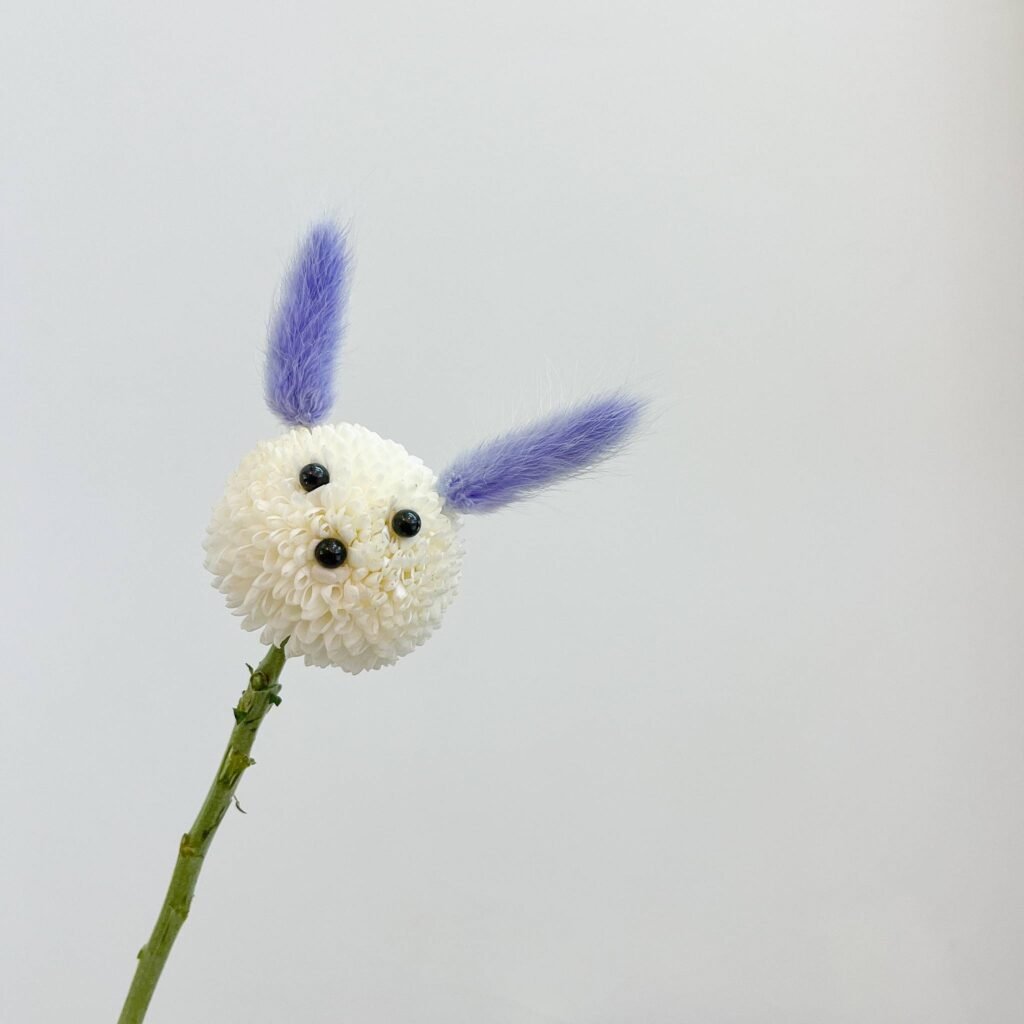 Add-on | Dusty Blue Bunny Ping Pong - MyFloraland