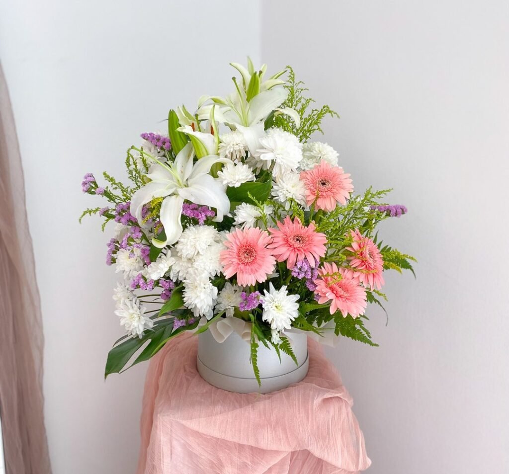 Sympathy Flower | Condolences Flower Box 04 - MyFloraland