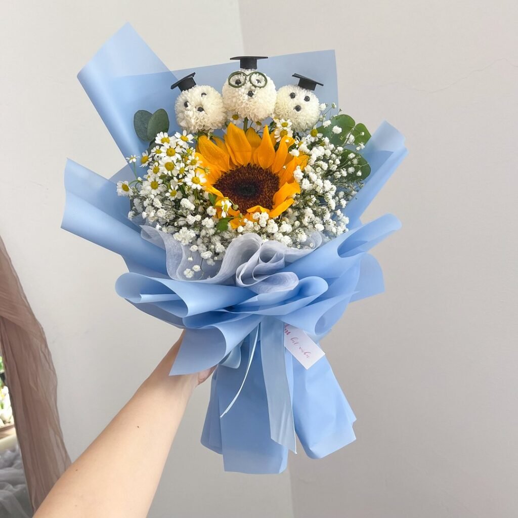 Fresh Flower | Happi Grad (Blue Wrapper) - MyFloraland